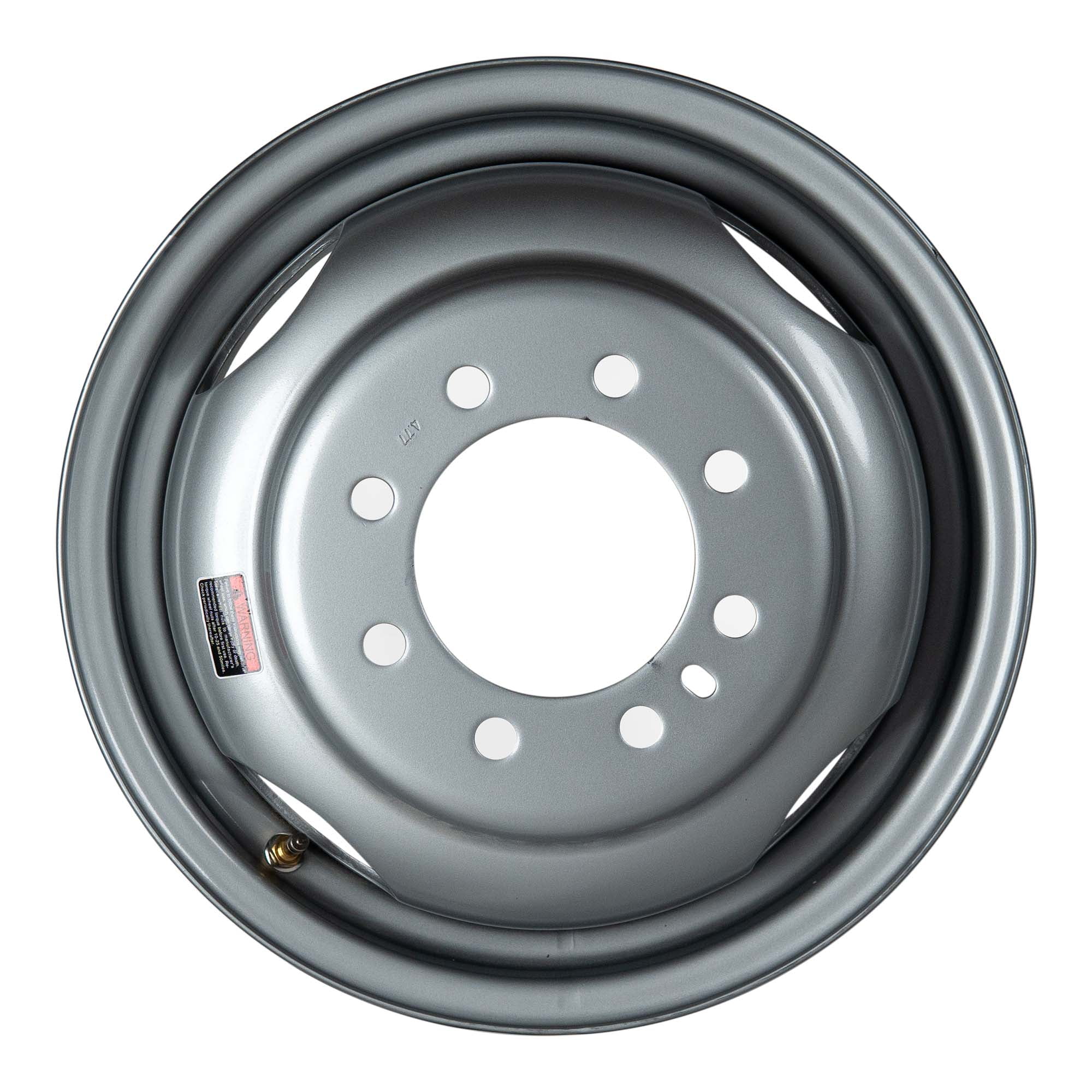 16" x 6" - 8 Lug Silver Mod Solid Steel Dually Trailer Wheel Rim - 8 x ...