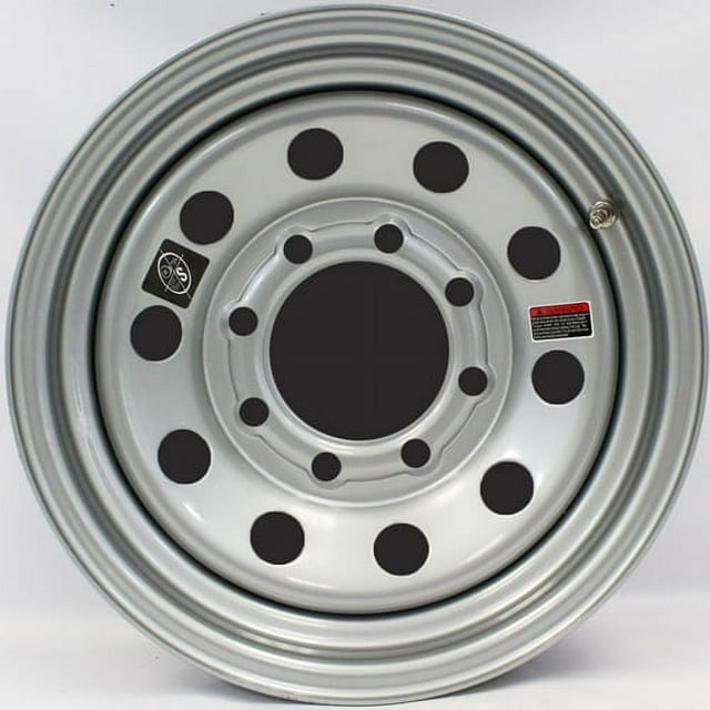 16" x 6" Silver Modular Trailer Wheel 8-6.5" Bolt Circle - Walmart.com
