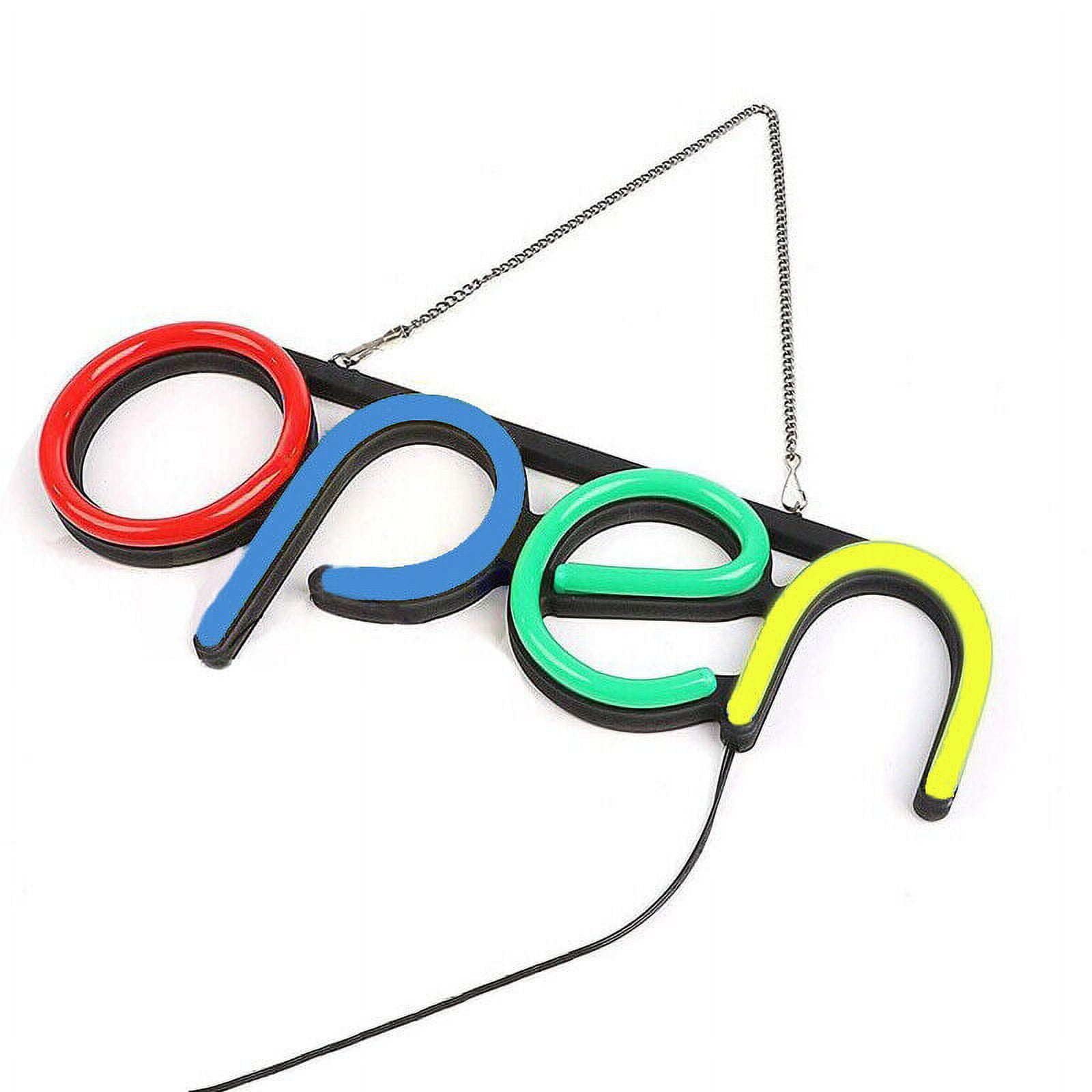 16""x 6"" Ultra Bright LED Neon Open Sign for Business Store Animated ...