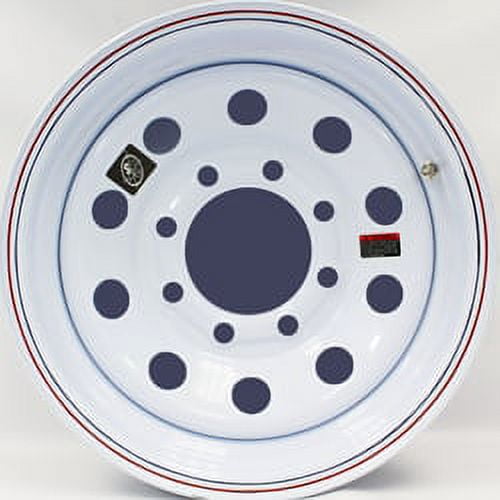 16" x 6" White Modular Trailer Wheel 8-6.5" Bolt Circle - Walmart.com