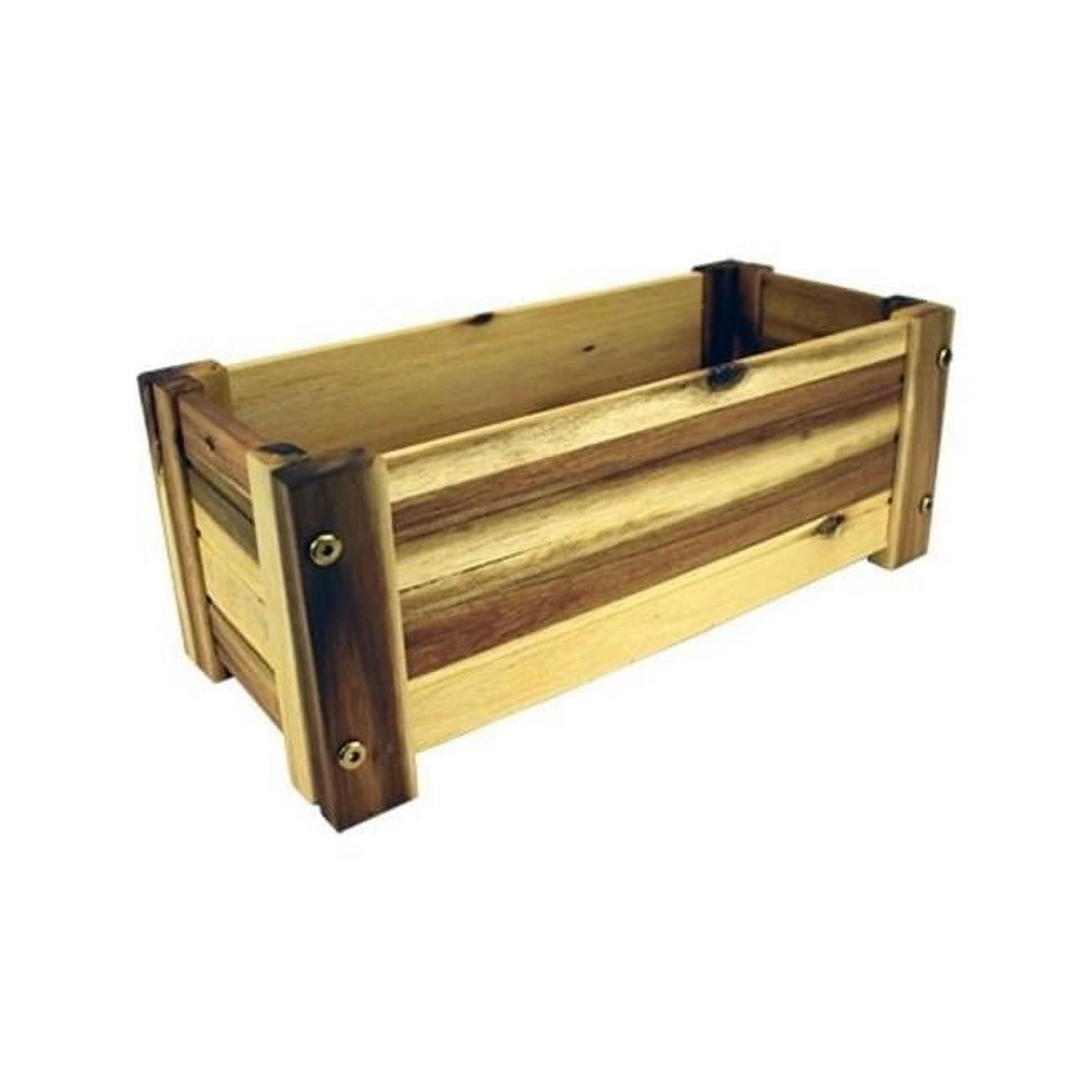 16 x 7 in. Rectangle Wood Planter - Walmart.com
