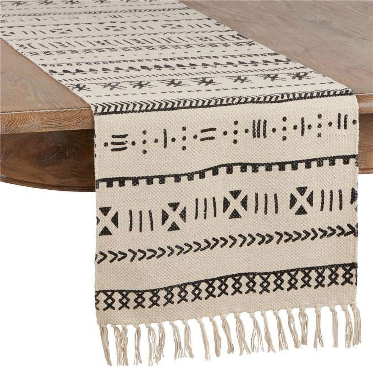 16 x 72 in. Mud Cloth Table Runner, Natural - Walmart.com