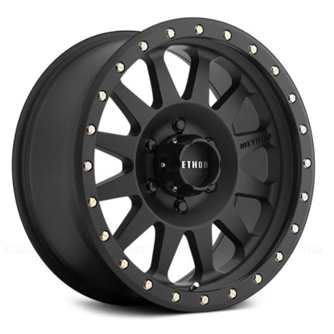 16 x 8 in. Matte Black Double Standard Machined Wheel - Matte Black ...
