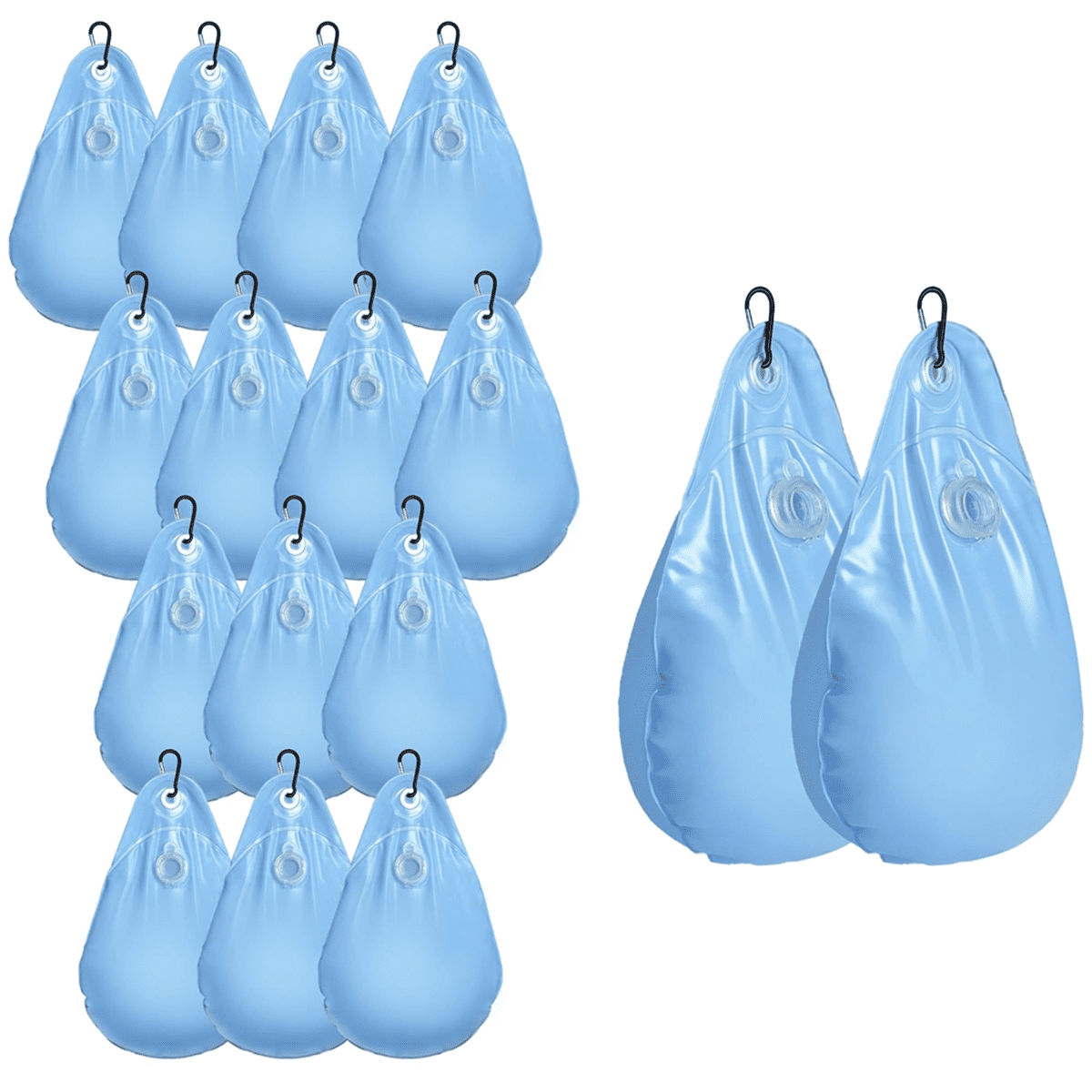 16 x Pool Cover Weights with Hooks-Light Blue - Walmart.com