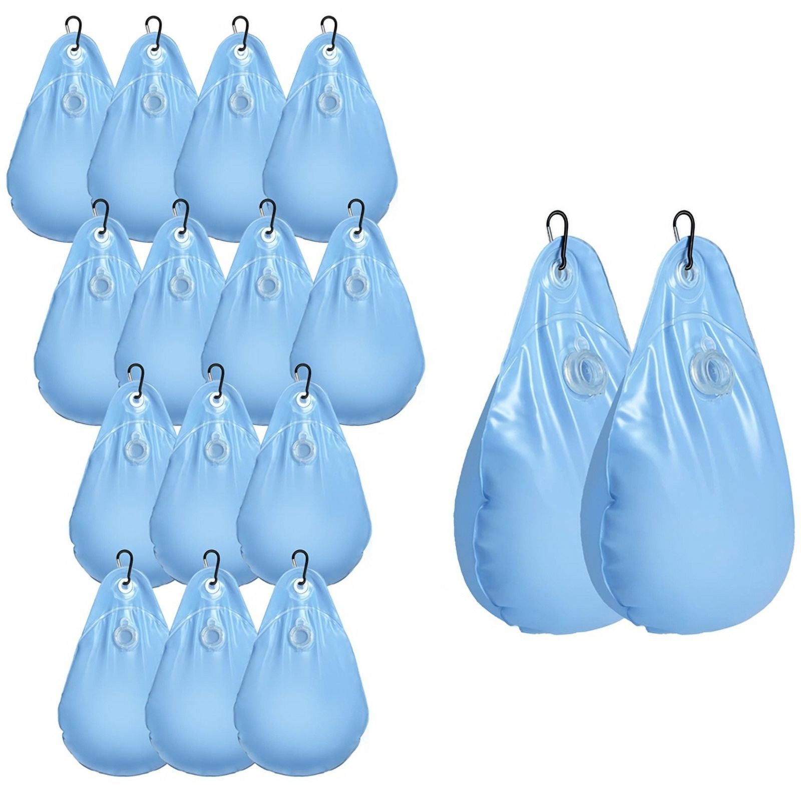 16Packs Round Pool Cover Weights with Hooks, PVC Leakproof Above Ground ...