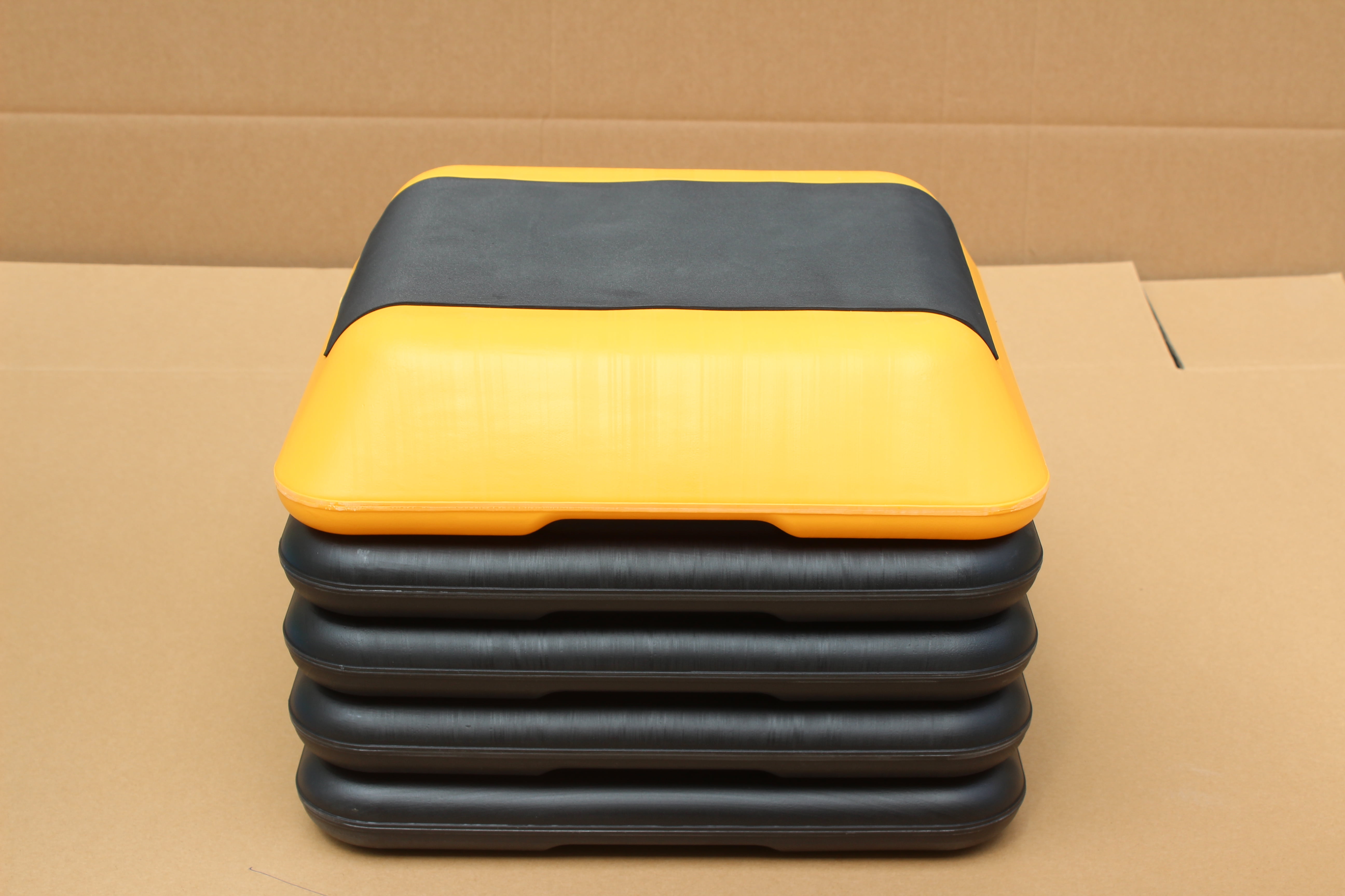 16"x16" Adjustable High Step Aerobic Platform With 4 Risers, Height ...