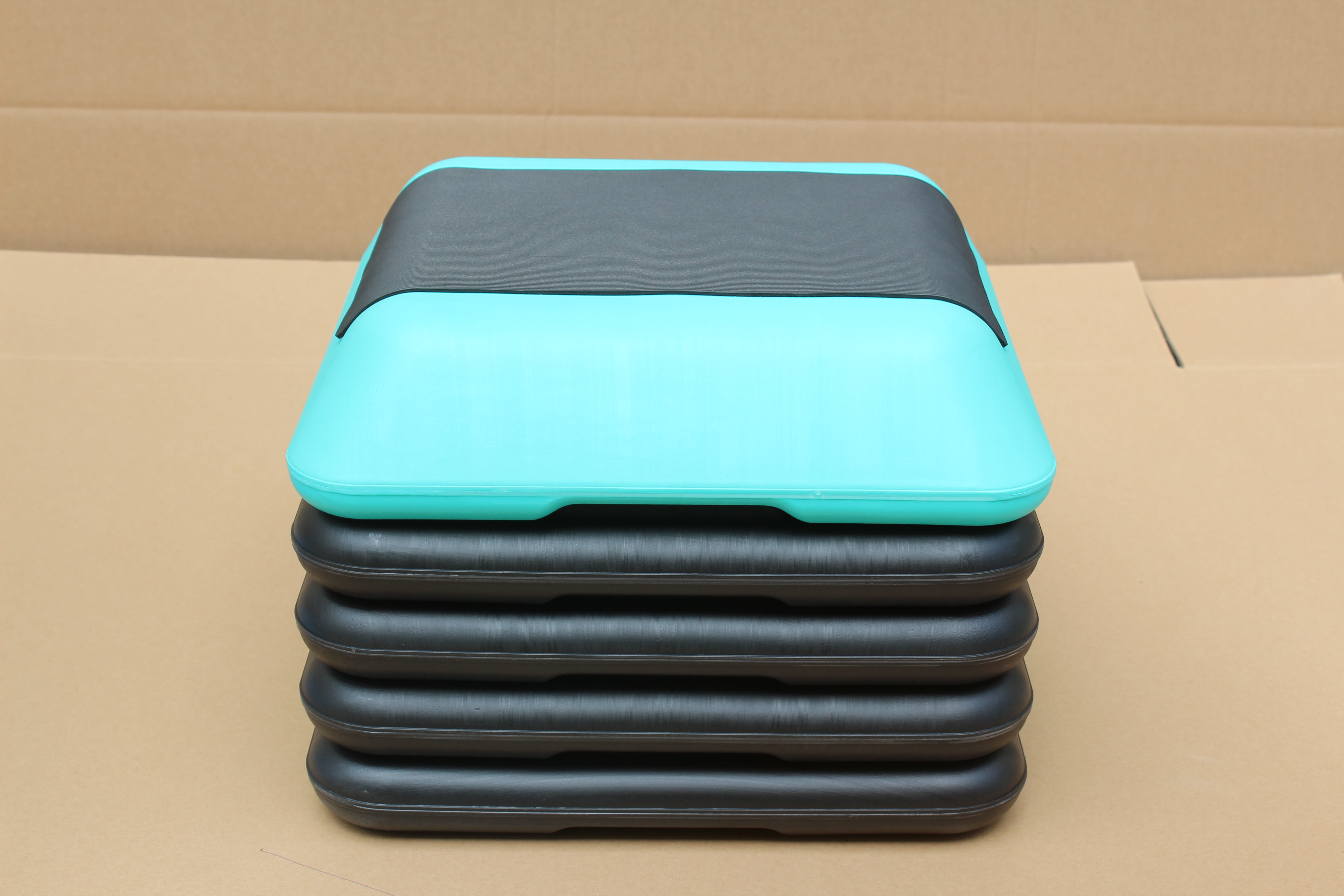 16"x16" Adjustable High Step Aerobic Platform With 4 Risers, Height ...