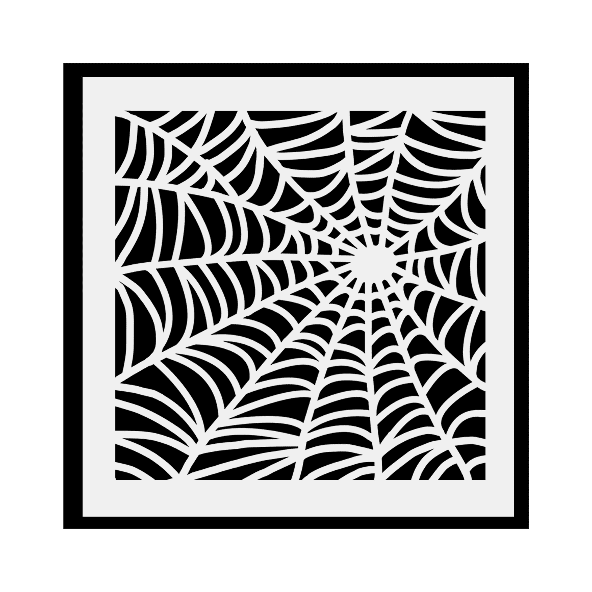 16"x16" Spooky Gothic Air Return Vent Cover in Spider Web Design Cast ...