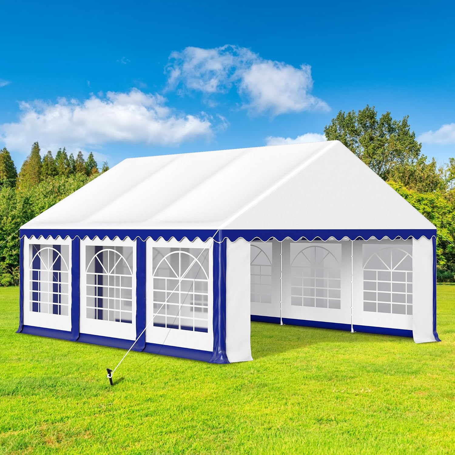 16'x20' Heavy Duty Outdoor Party Tent with 8 Removable Sidewalls for ...