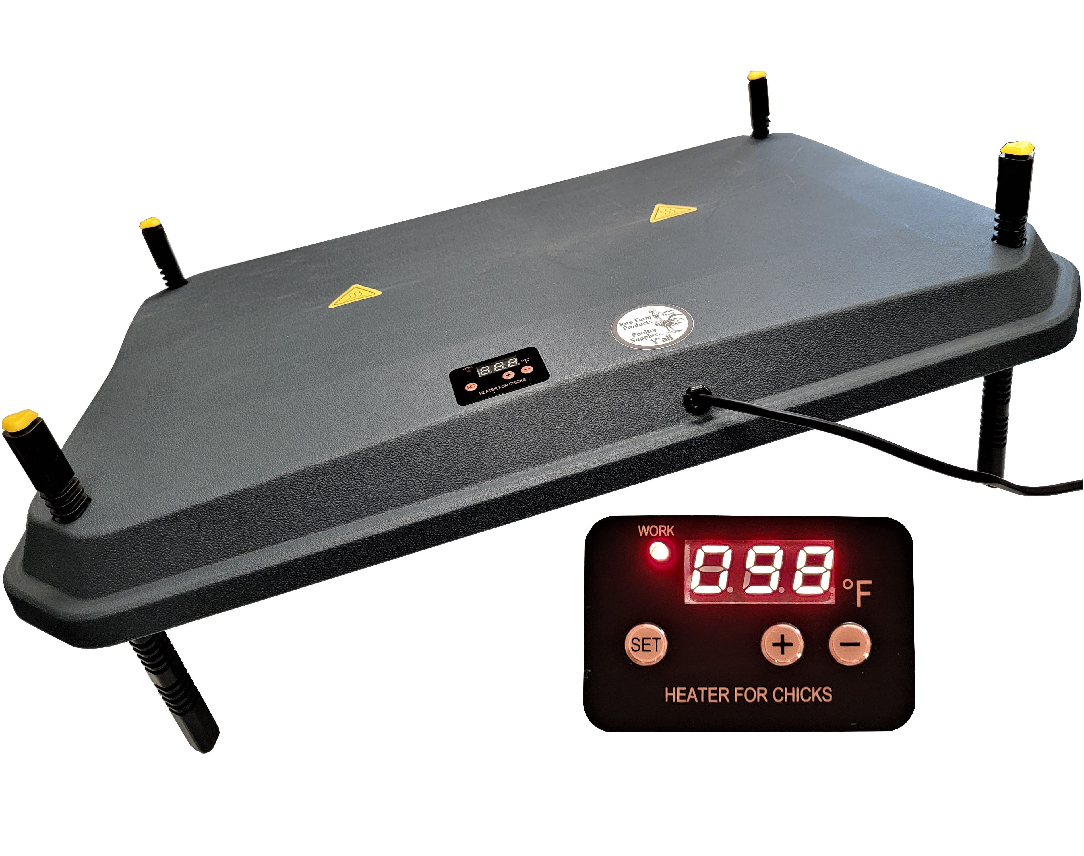 16"x24" CHICK BROODER HEATING PLATE 66-WATTS DIGITAL HEAT TEMPERATURE ...