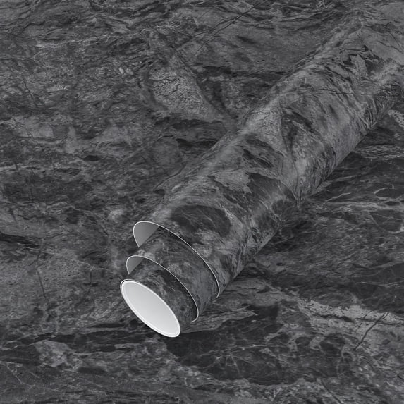 16"x315" Marble Look Contact Paper Grey Thick Wrap Marble Wallpaper ...