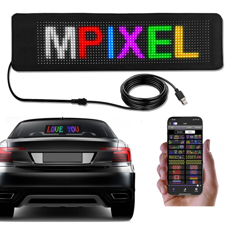 16''x4'' Scrolling Bright Advertising LED Signs with PU Cover, Flexible ...