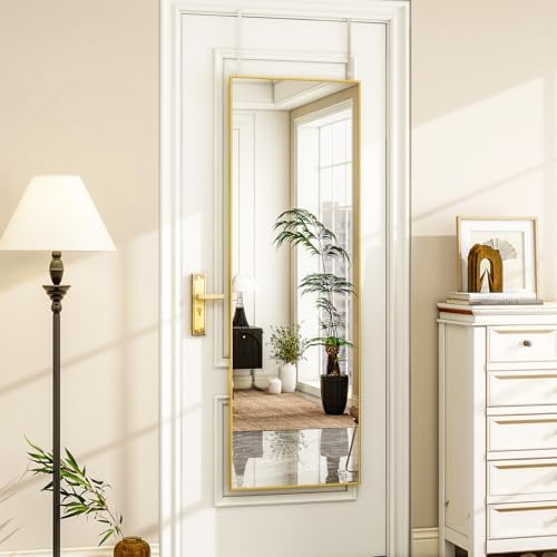 16"x50" Rectangular Full Length Mirror Aluminum Frame Full Body Mirrors ...