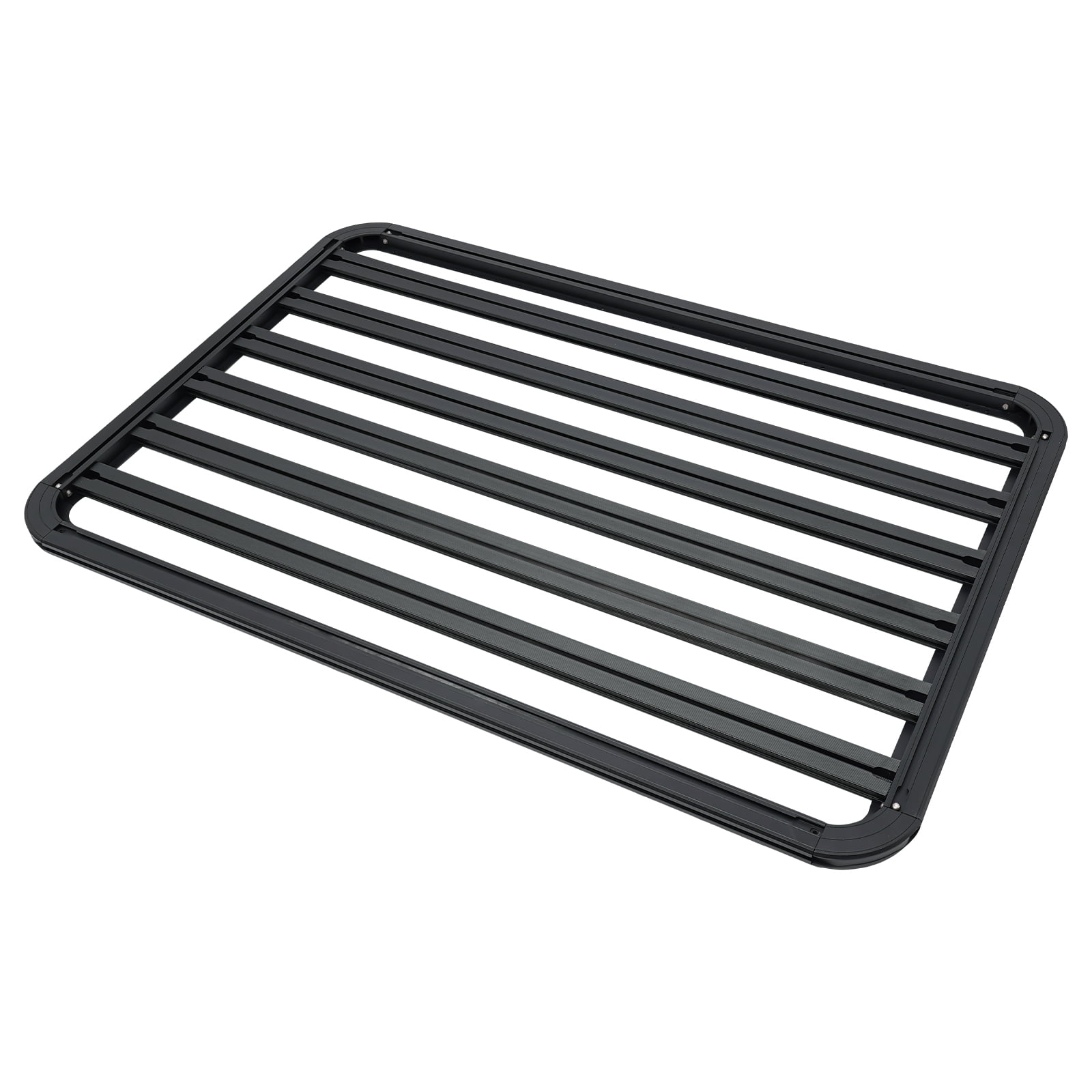 160*110cm Black General Aluminum Car Top Luggage Rack Car Flat Roof ...