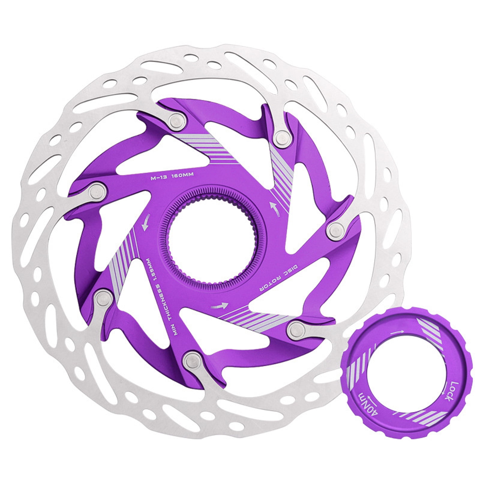 160/140mm Central Locking Bike Brake Rotor Hollow Road Bike Brake Rotor Hydraulic Centerlock ...