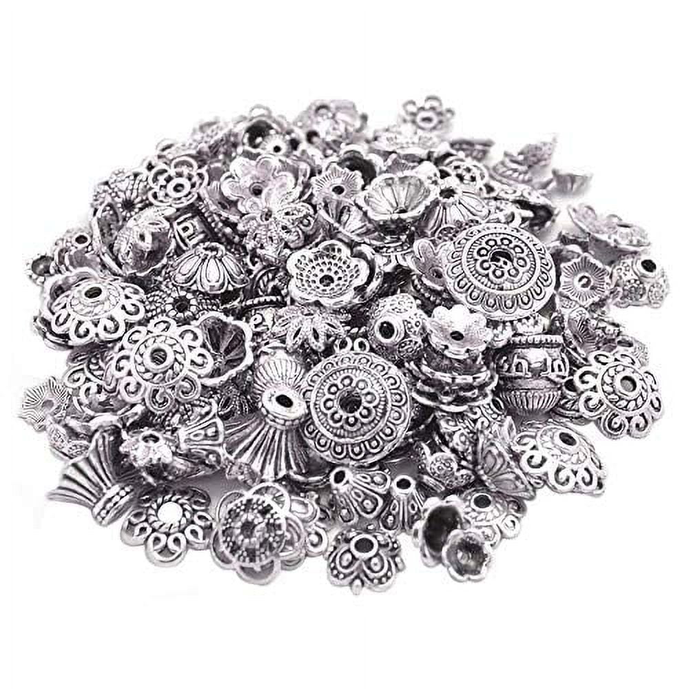 160-210pcs Bali Style Jewelry Making Metal Bead Caps Deluxe New Mix ...