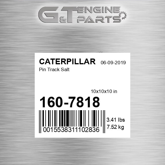 160-7818 PIN TRACK SALT fits CATERPILLAR (NEW AFTERMARKET) - Walmart.com