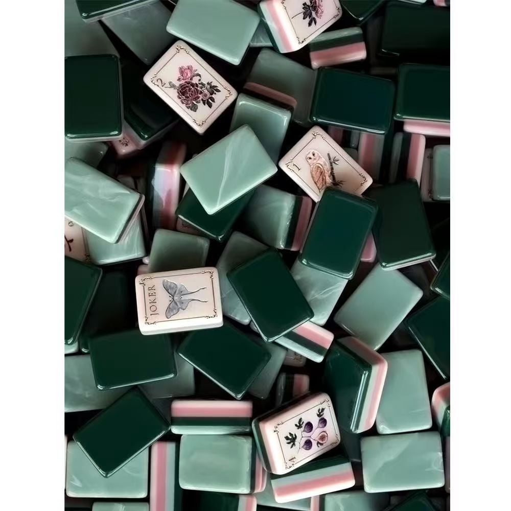 160 American Mahjong Set - Figs Style Acrylic Travel-Portable Playing ...