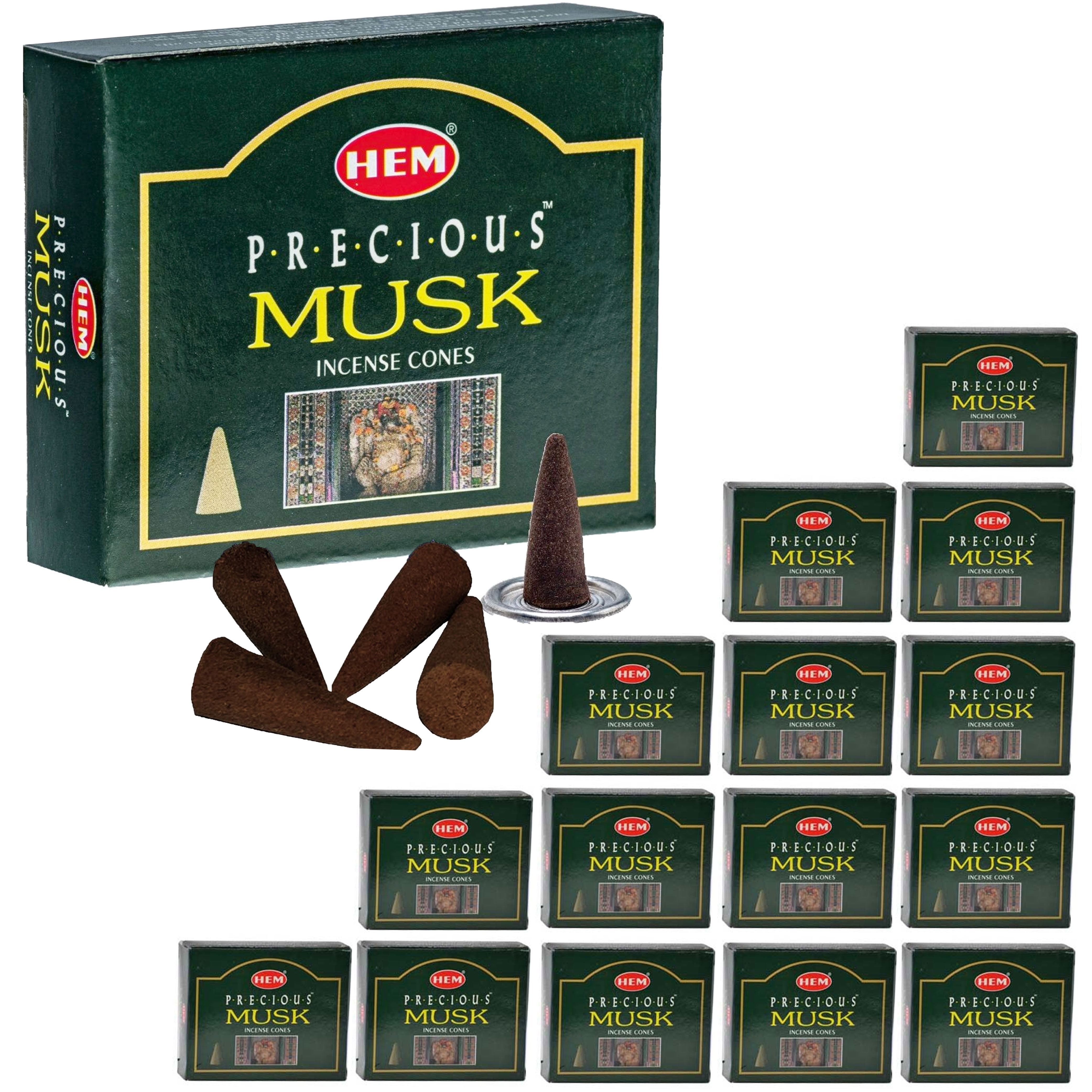 160 Ct Hem Musk Fragrance Incense Cones Handmade Backflow Waterfall ...