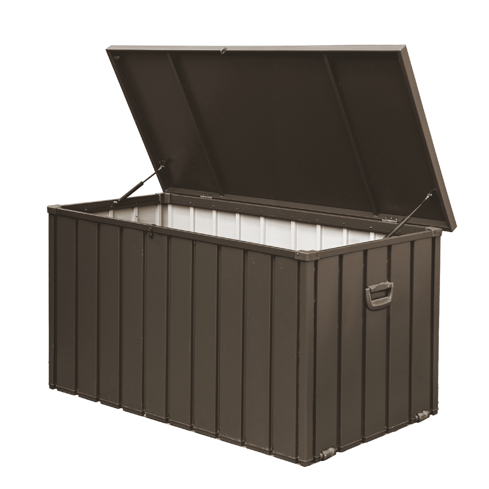 160 Gallon Outdoor Storage Box with Lockable Lid & Rolling Wheels ...