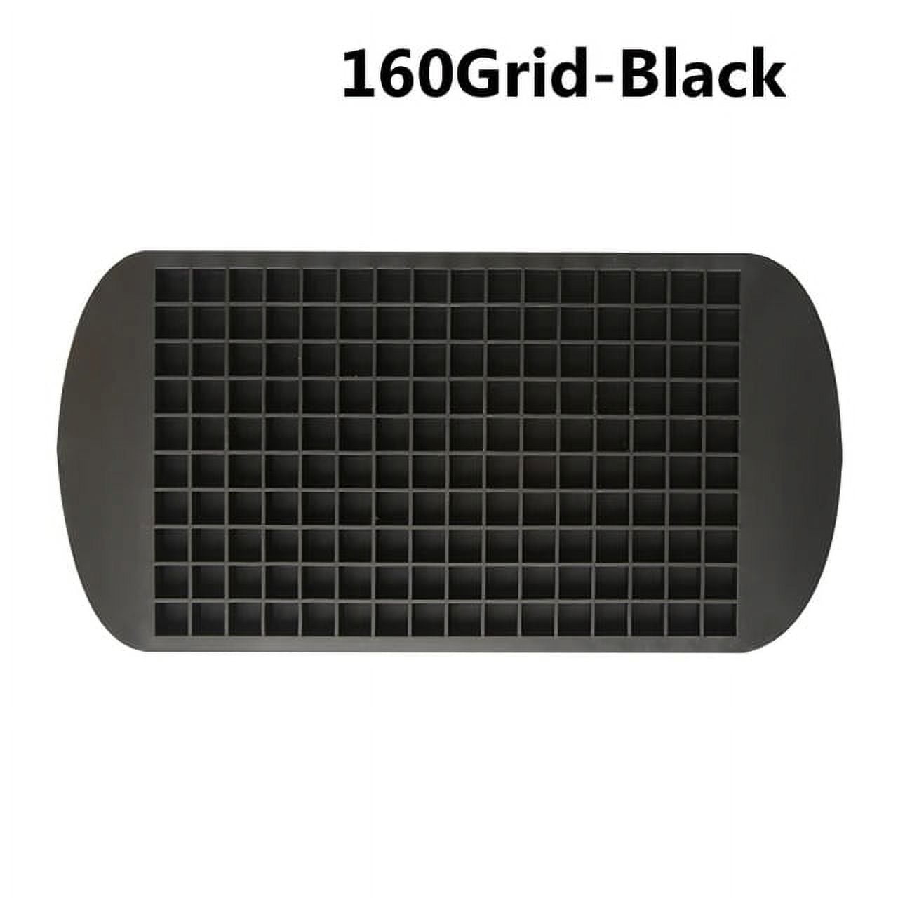 160 Grid Mini Silicone Ice Tray Ice Cubes Foldable Ice Mold Ice Breaker ...