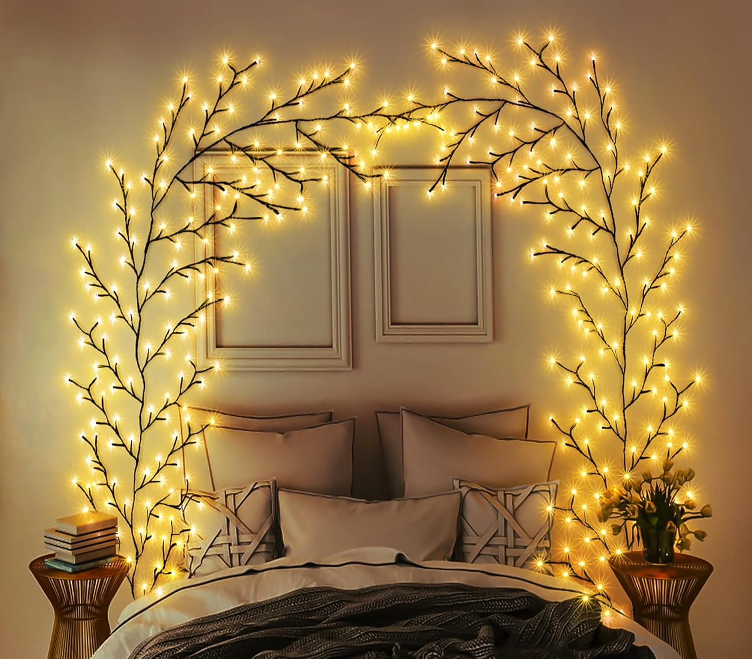 160 LED Plug In Vines Lights Room Decor with Remote, 8 Modes and Timer ...
