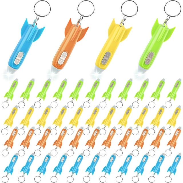 160 PCS Helicopter Mini Flashlight Keychain, Rocket LED Flashlight ...