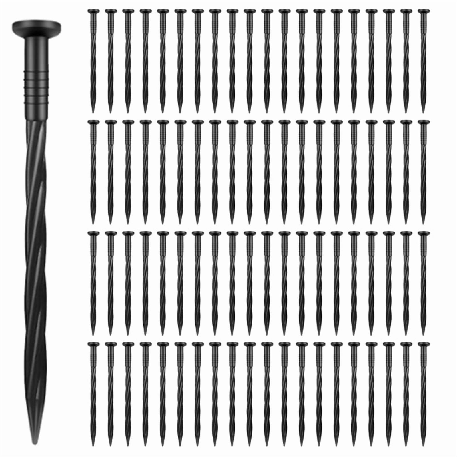 160 Pack 8 Inch Plastic Landscape Edging Anchoring Stakes Garden Lawn ...