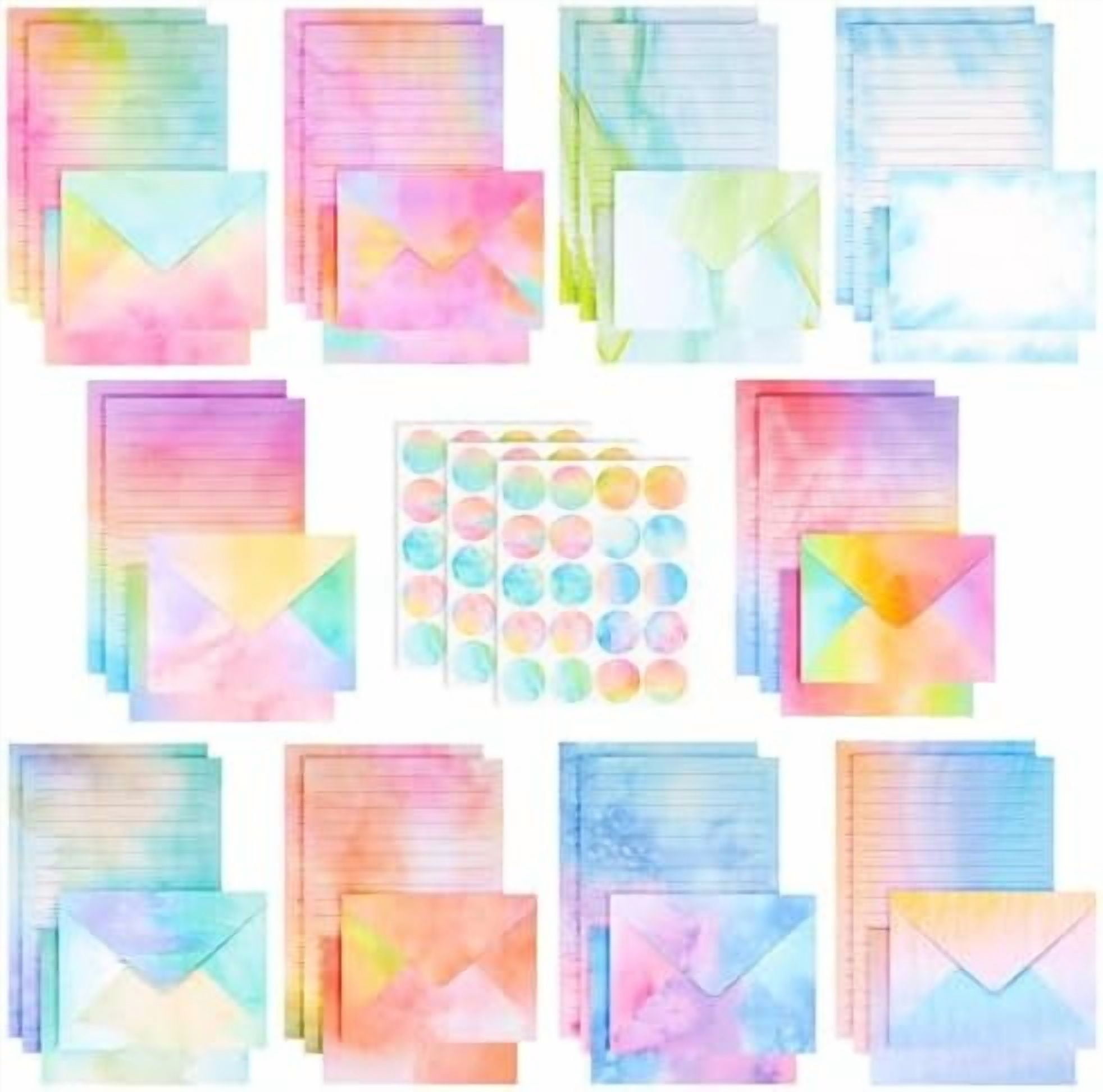 160 Packs Stationery Paper and Envelopes Set, 50 Lined Letter Writing ...