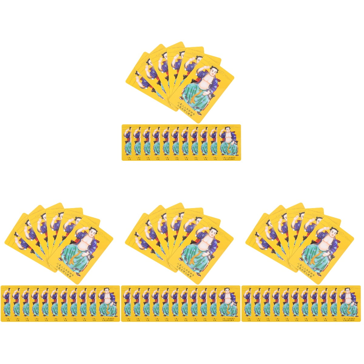 160 Pcs Chinese Lucky Amulet Card Protection Chinese General Auspicious ...