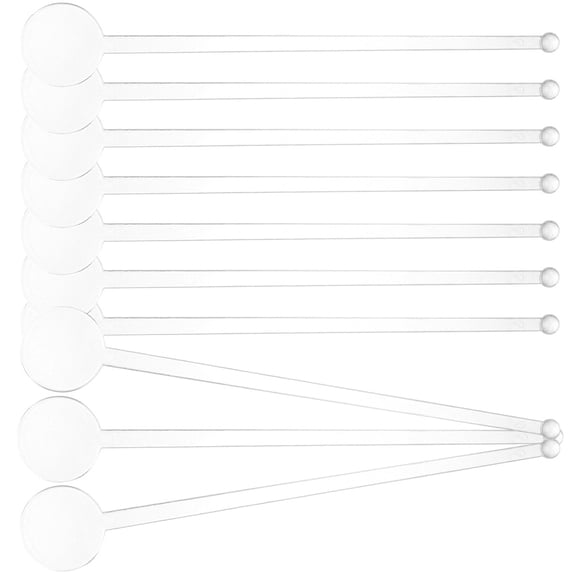 Raindrops Reusable Cocktail Stirring Sticks for Bars Clear Plastic ...