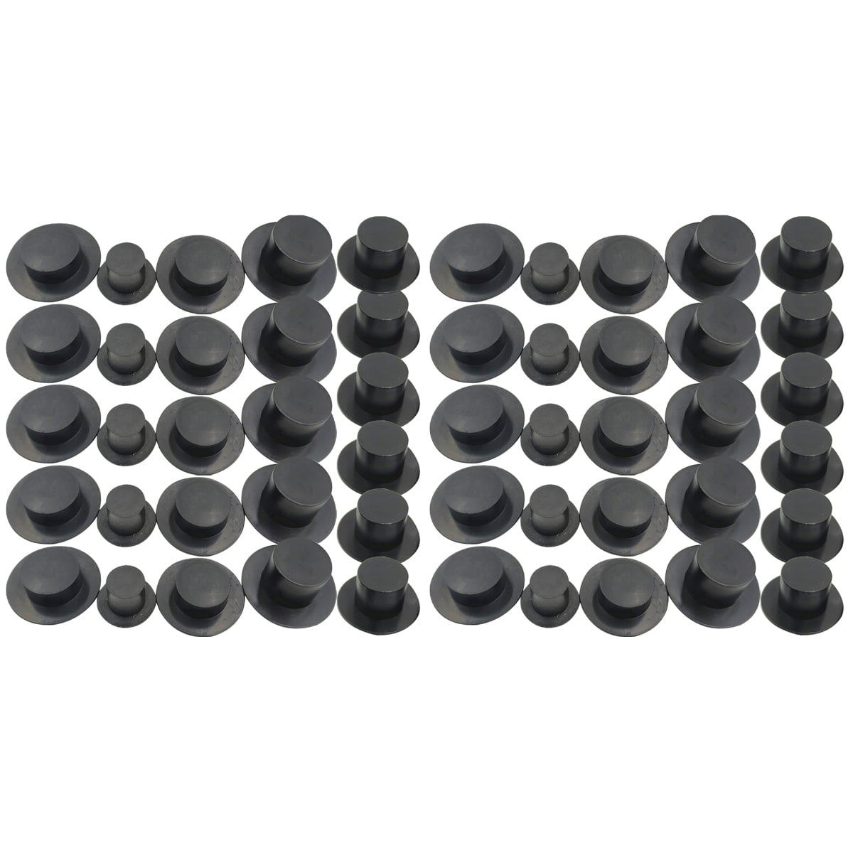 160 Pcs Mini Top Hat Has Bulk Hats Snowman Hats for Crafts The Craft ...