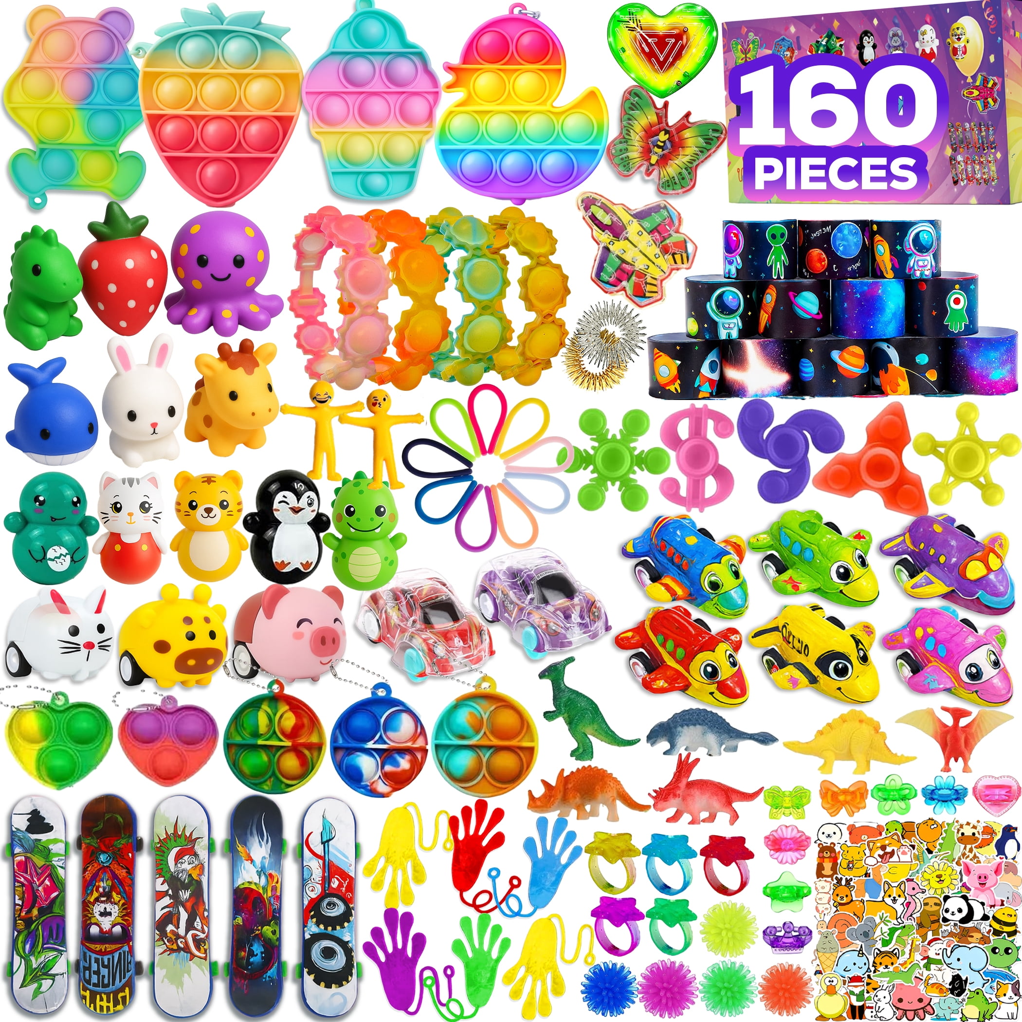TwCare, Party Favors Fidget Toys Pack, 160 pcs, Sensory Set Gifts ...