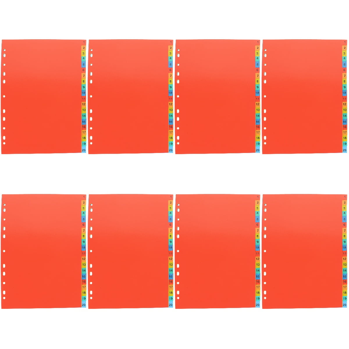 160 Sheets A4 Binder Divider Notebook Tab Divider Notebook Index ...