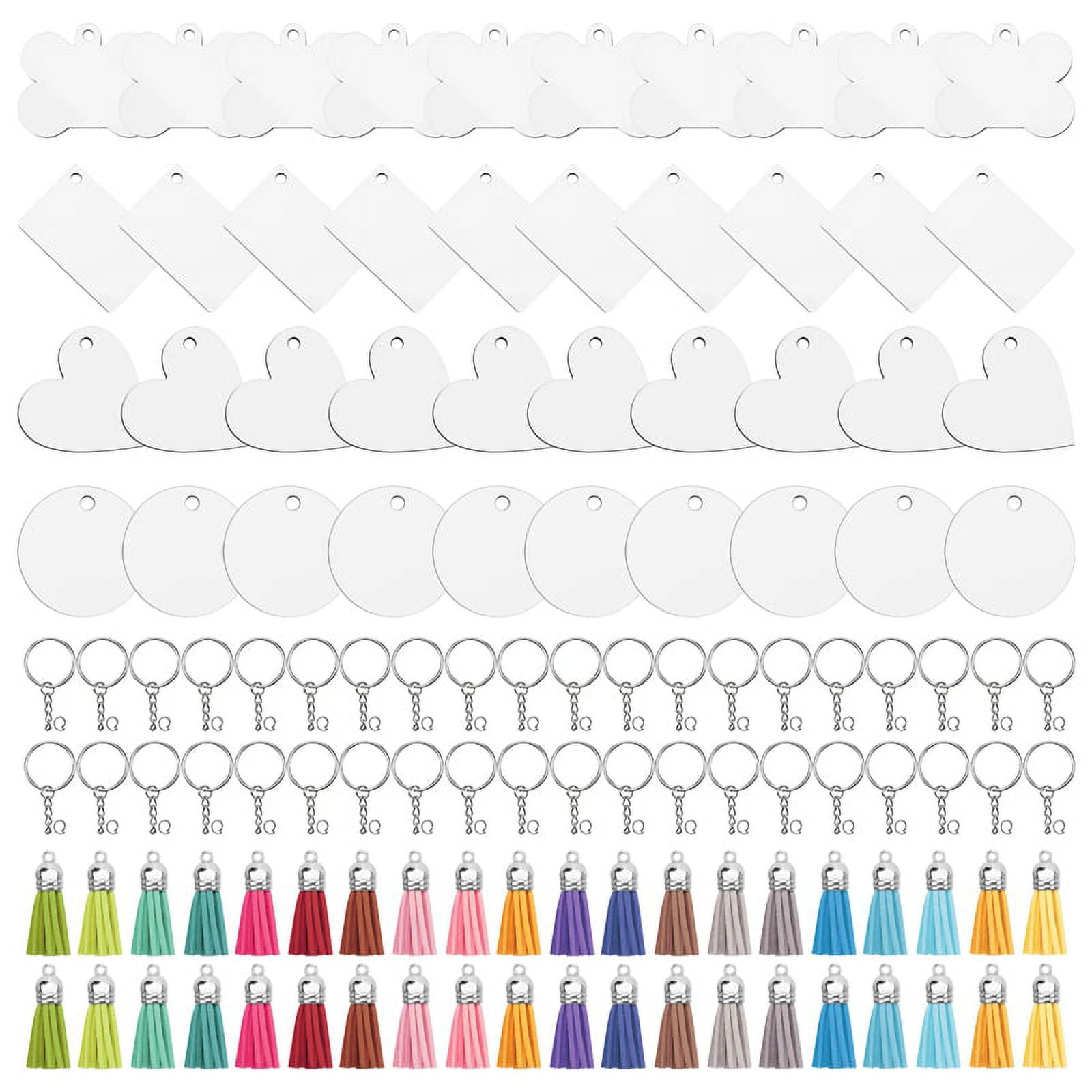 160 Sublimation Blank Products, Sublimation Keychain Blank Bulk Set ...
