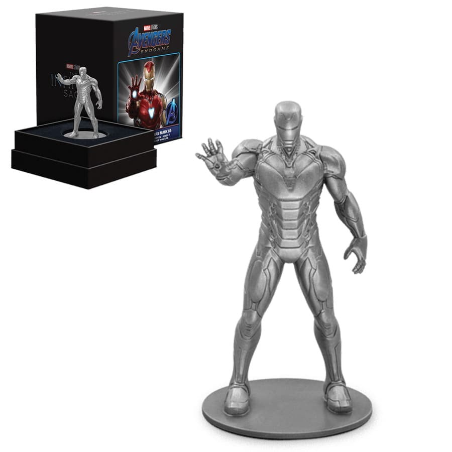 160 gram New Zealand Mint Marvel Iron Man Mark 85 Silver Miniature ...