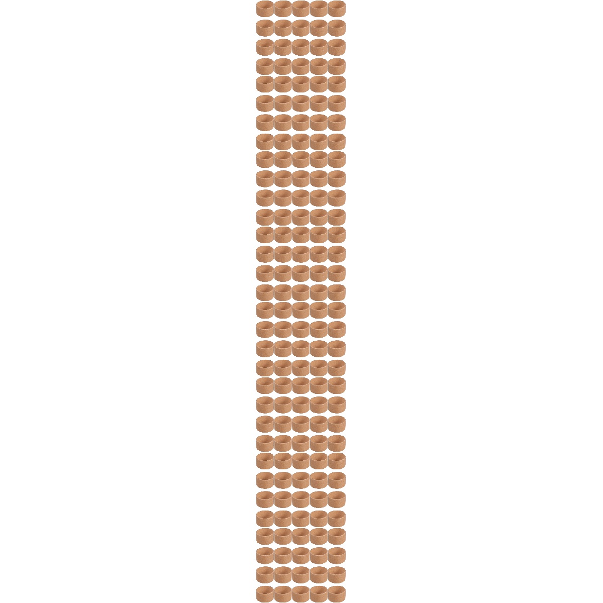 160 pcs Craft Rolls Kraft Paper Cardboard Tubes Kids DIY Classroom and ...