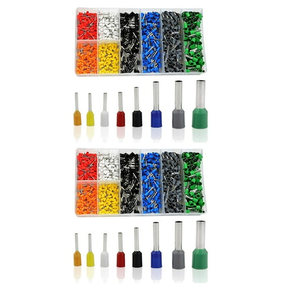 1600 PCS Ferrules Kit, Wire Crimp Connector, Insulated Cord Pin End ...