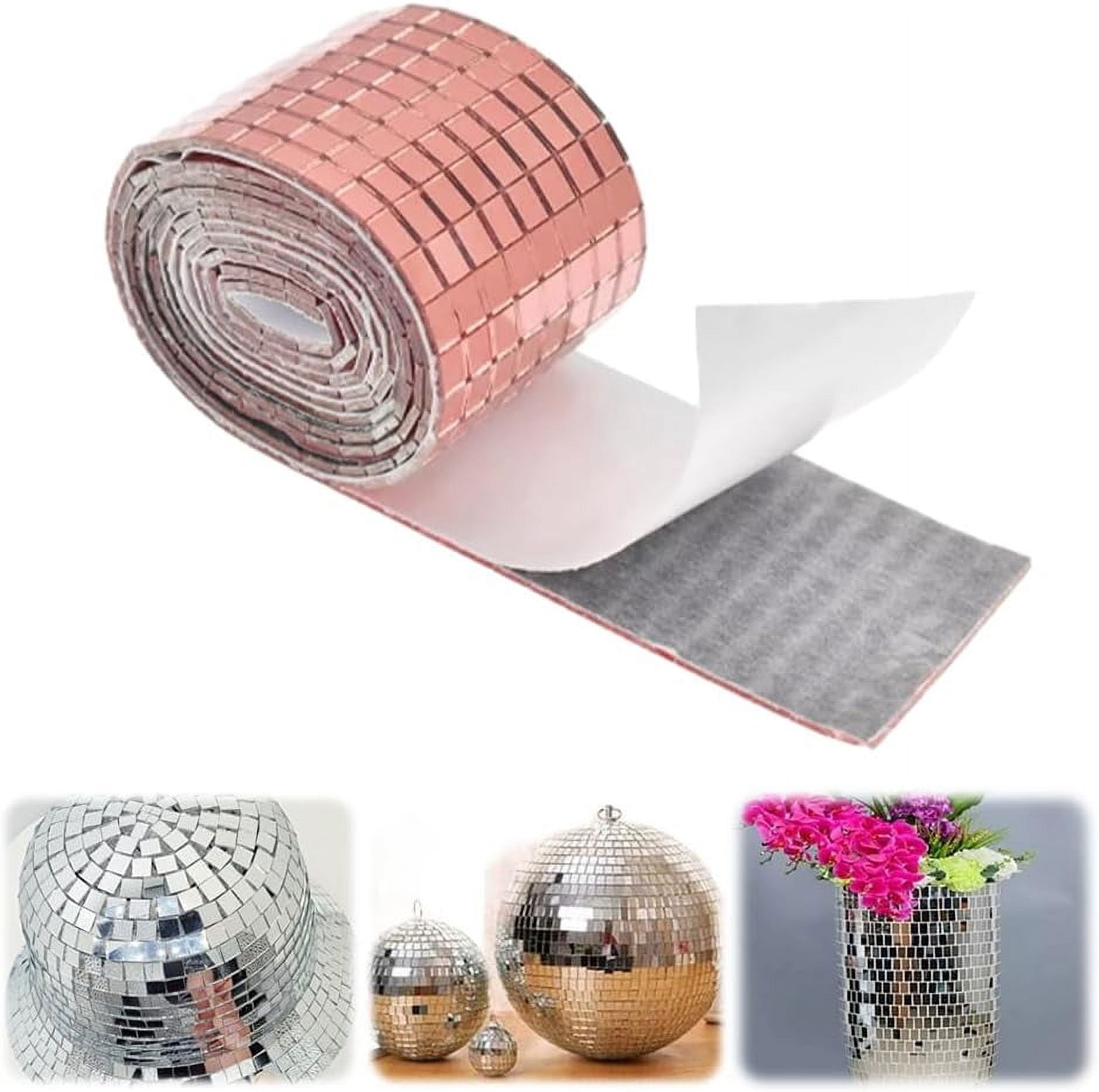 1600 PCS Self-Adhesive Mirror Tiles, 40 Inch Square Mirror Stickers ...