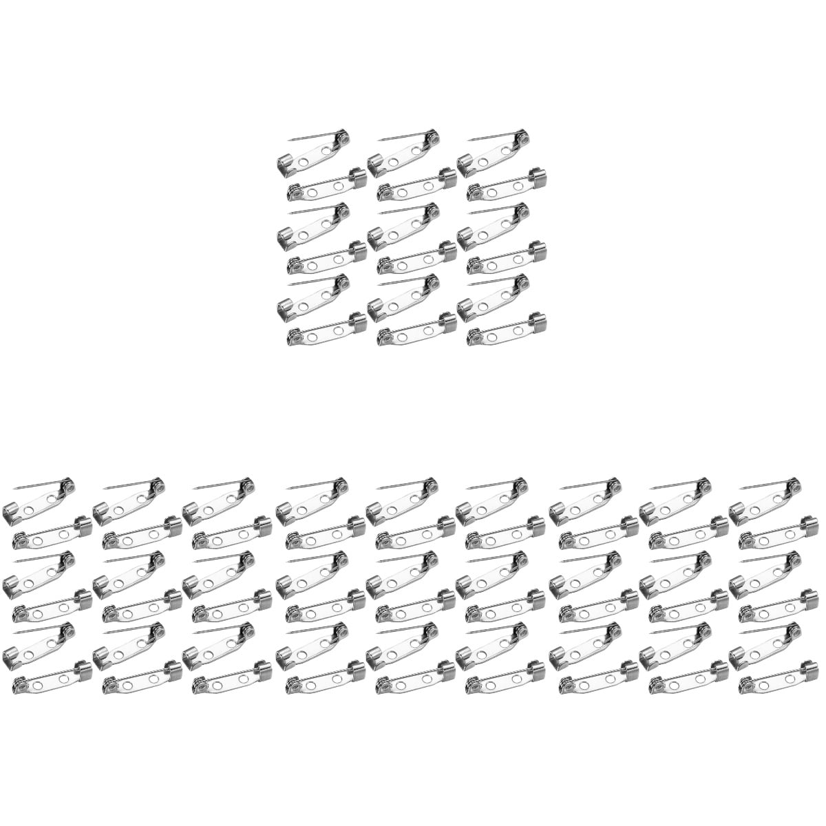 1600 Pcs Decorative Pins Findings Clothing Fixing Pin Silver Safety Pin Dress Optional Alloy