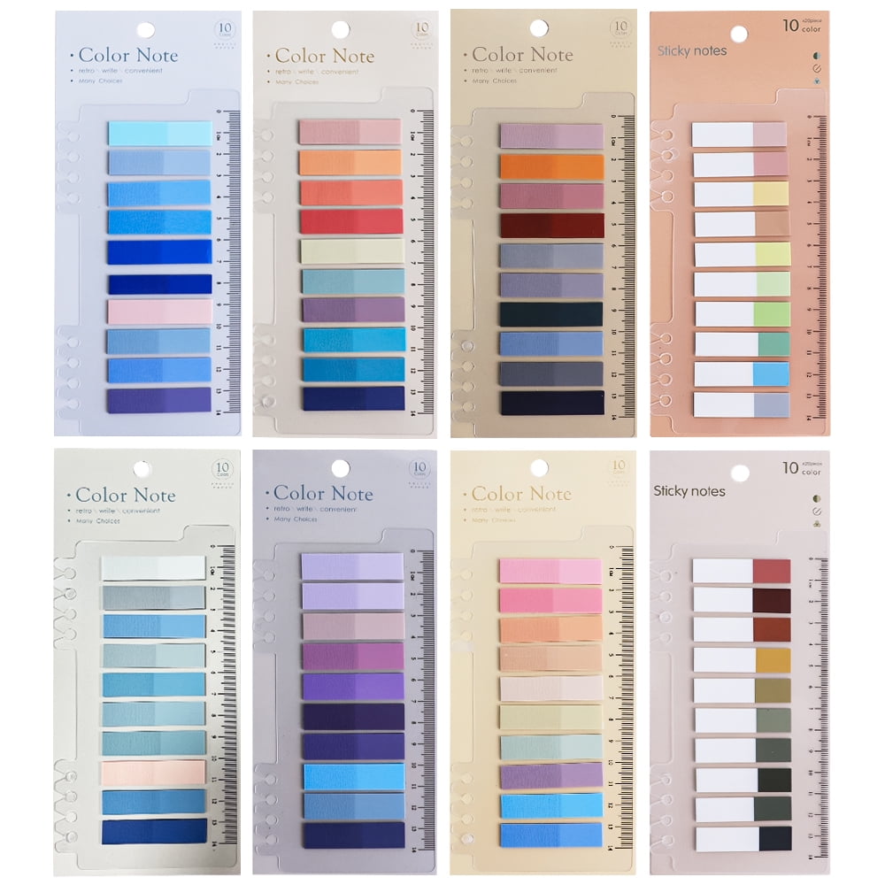 1600 Pcs Sticky Index Tabs, Annotation Book Markers Tabs, Writable Page ...