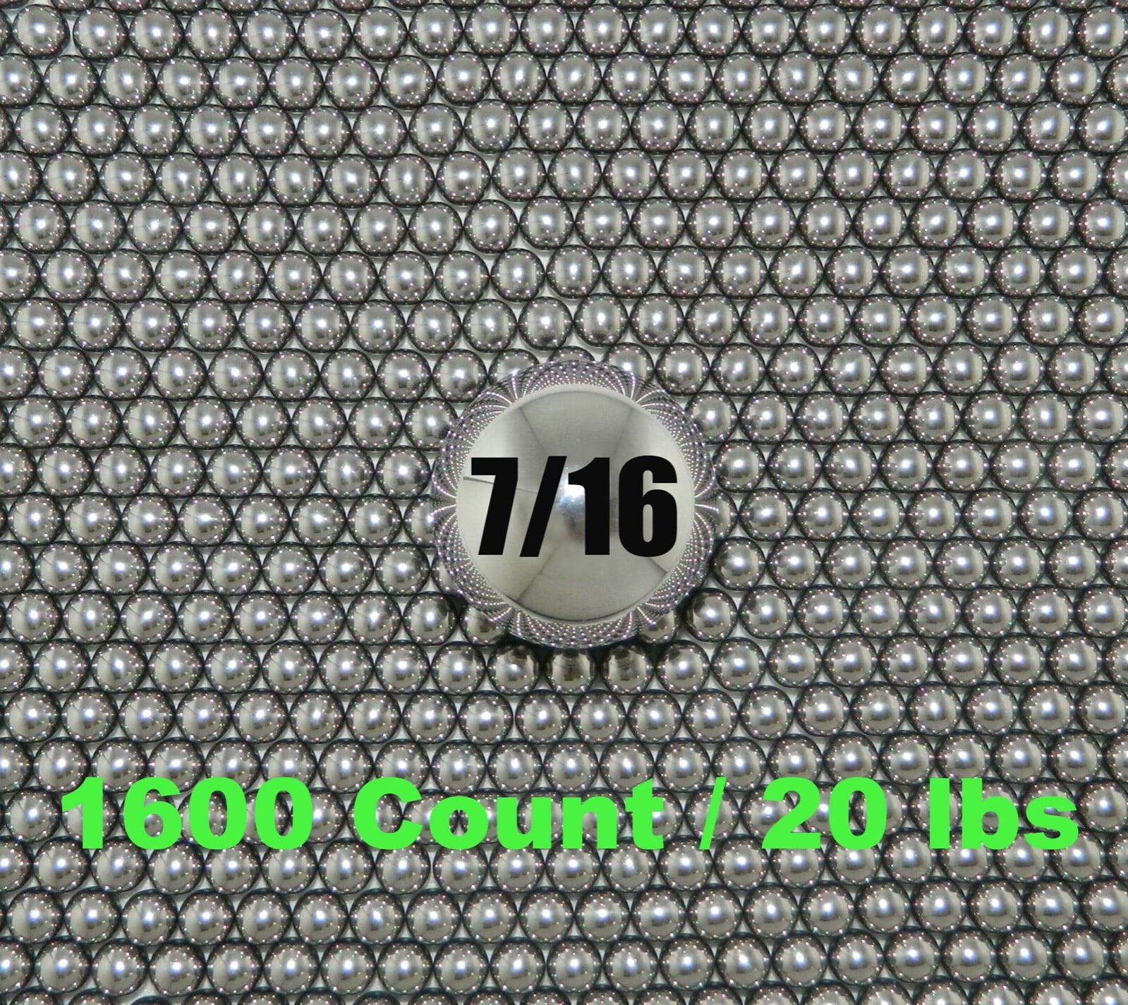 1600 Qty 7/16" (11mm) Steel Shot Balls - Walmart.com