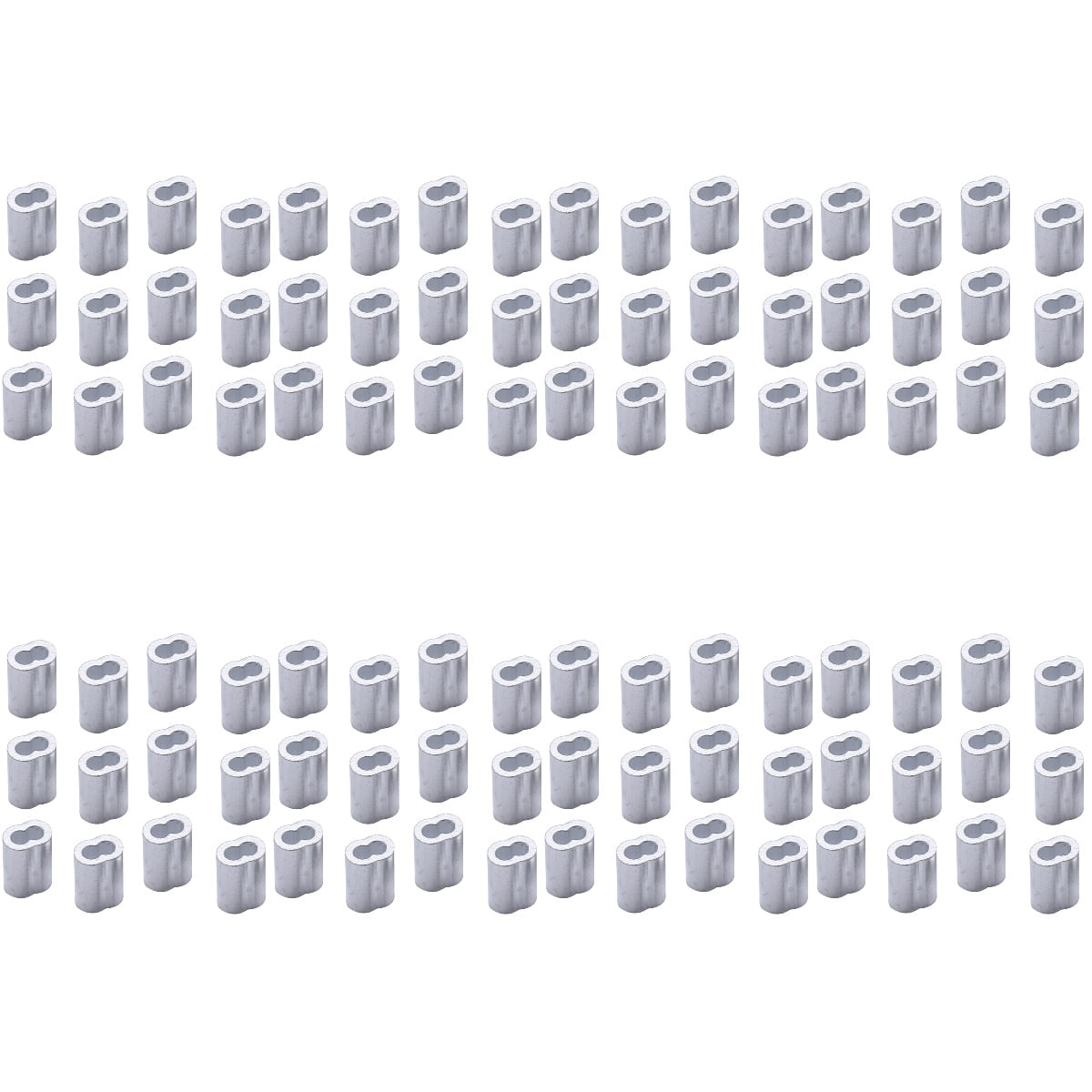 1600 pcs Cable Crimps Wire Ferrules Rope Steel Cable Aluminum Crimping ...