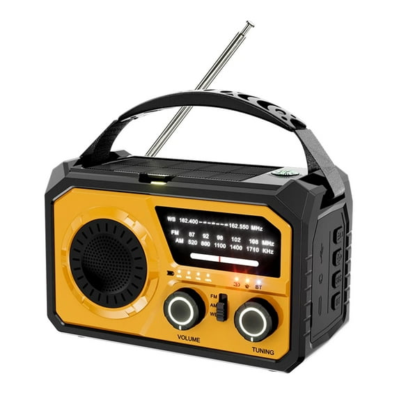 16000mah Emergency Radio Solar Hand Crank Radio With BT LED Flashlight ...