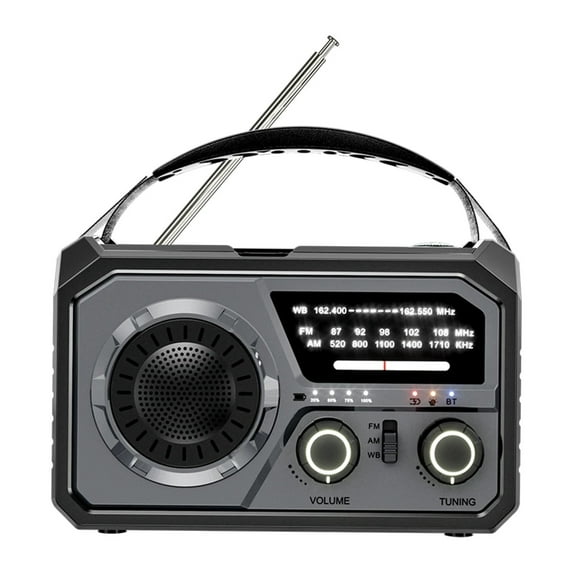 16000mah Emergency Radio Solar Hand Crank Radio With BT LED Flashlight ...
