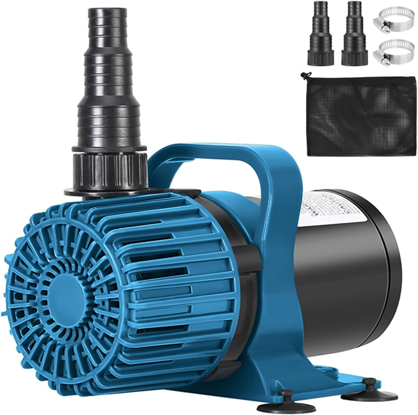 1600GPH 100W Pond Pump for Outdoor Ponds, 180° Adjustable Flow ...