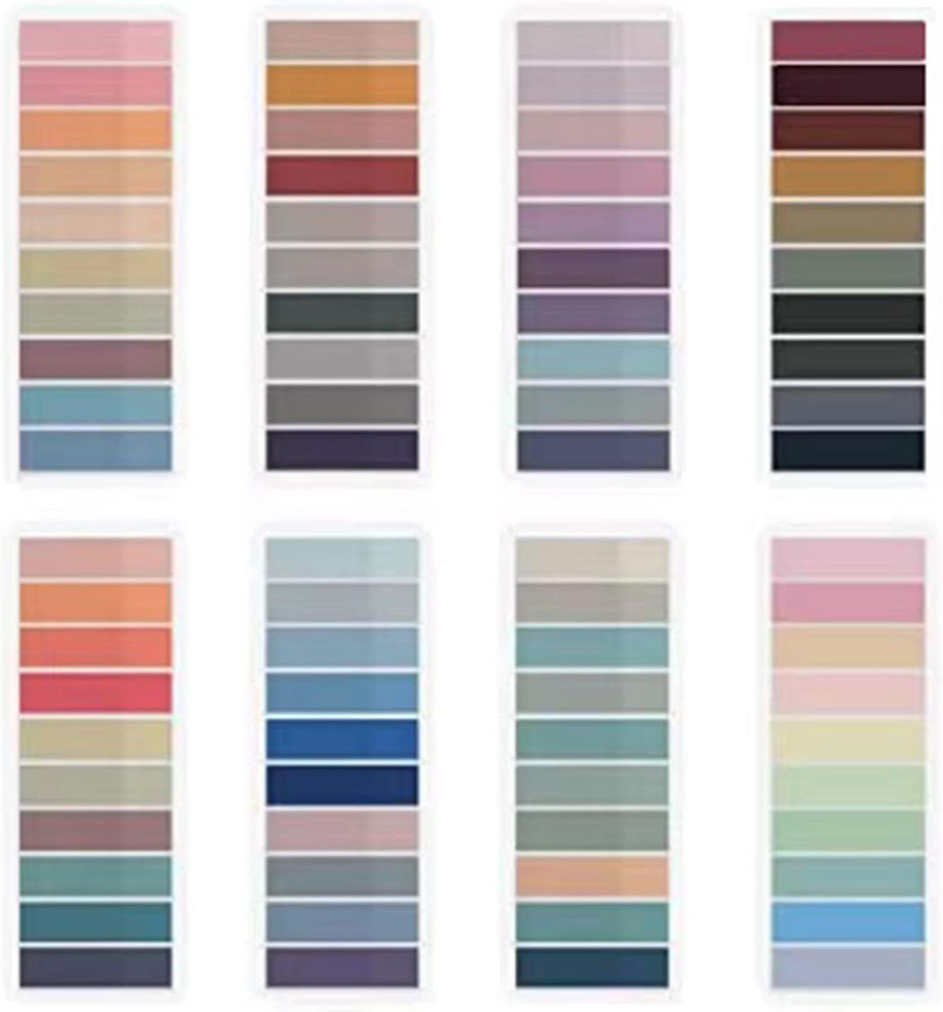 1600Pcs 80 Color Writable Morandi Sticky Tabs Repositionable Color Page ...