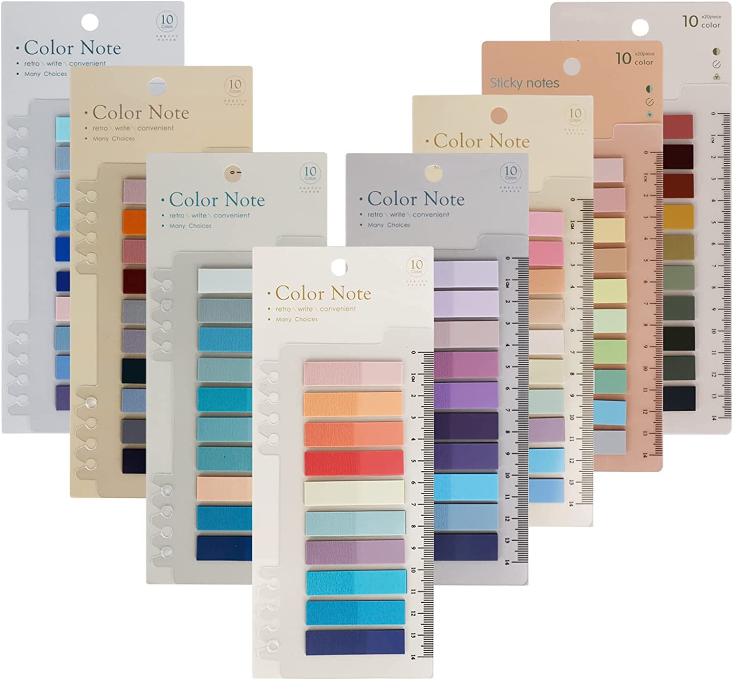 RETON 1600Pcs Adhesive Index Labels, Sticky Tabs for Annotation ...