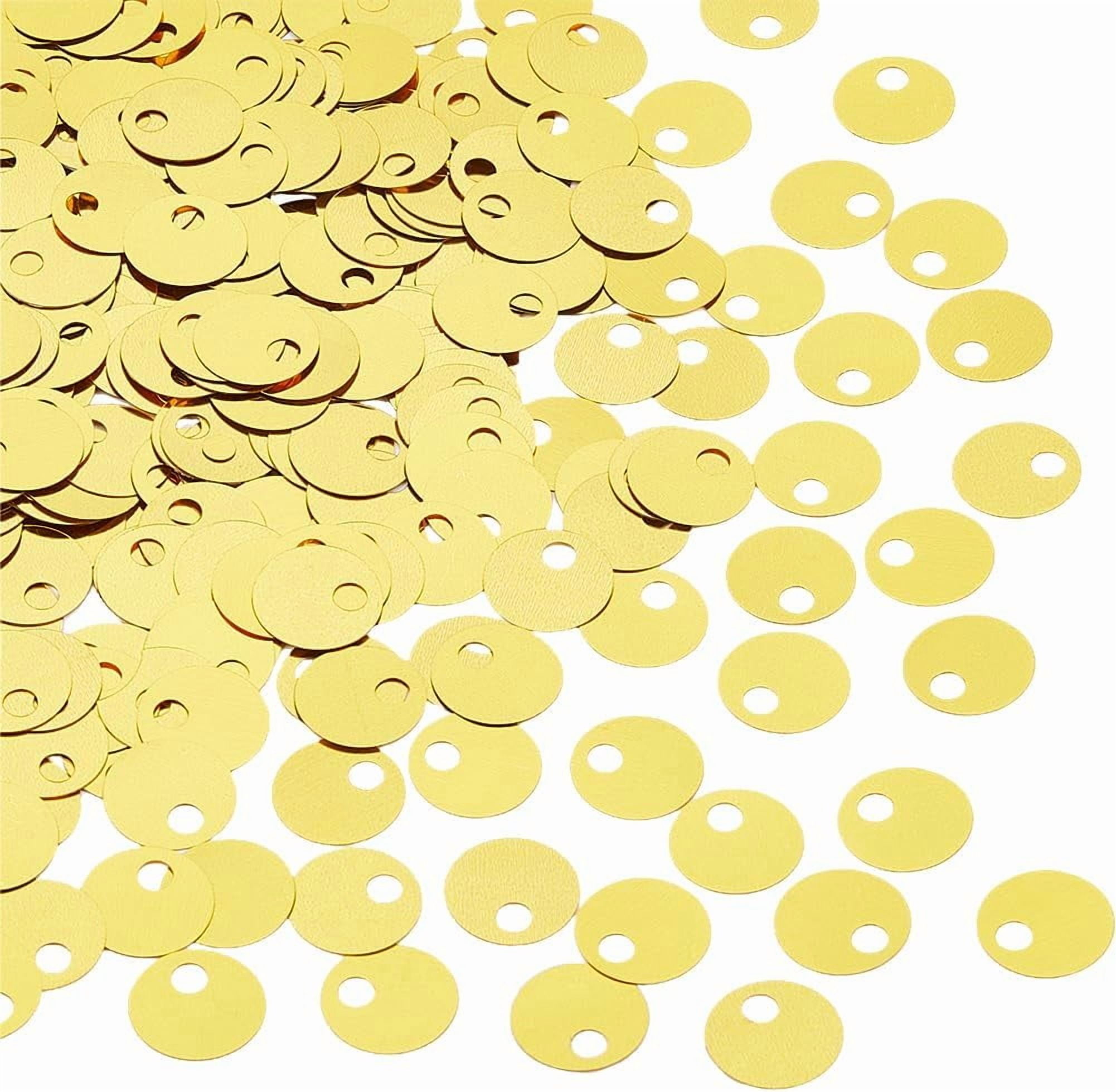 1600Pcs Large Sequins for Crafts Loose Sequin Flat Round Paillettes ...