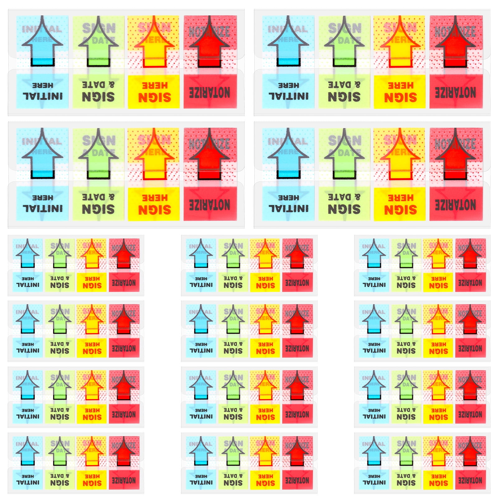 1600Pcs Sign Here Stickers Plastic Sign Here Tabs Fast Positioning ...